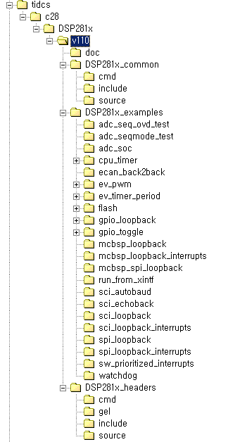 실험실 - TI 제공 DSP 자료 종합 링크.